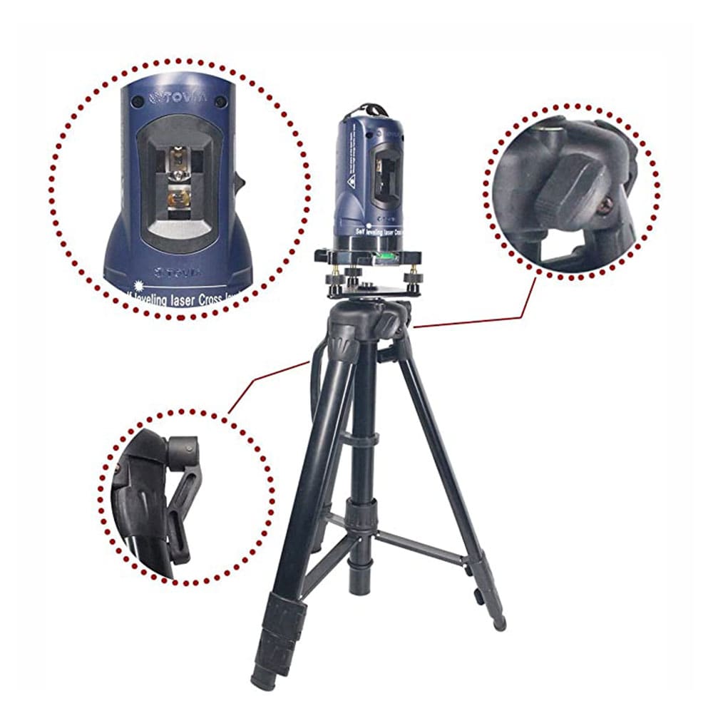 Tovia 360 Degree Self Leveling Laser Transit Level Kit with Tripod ...